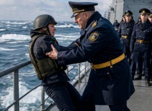 At minus forty degrees, the colonel pushed a female soldier off the ...